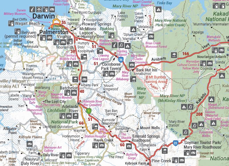 Northern Territory Handy Map – Hema | Mapworld