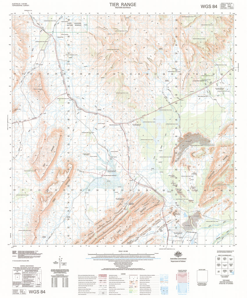 4566-2 Tier Range 1:50k Topographic Map | Mapworld