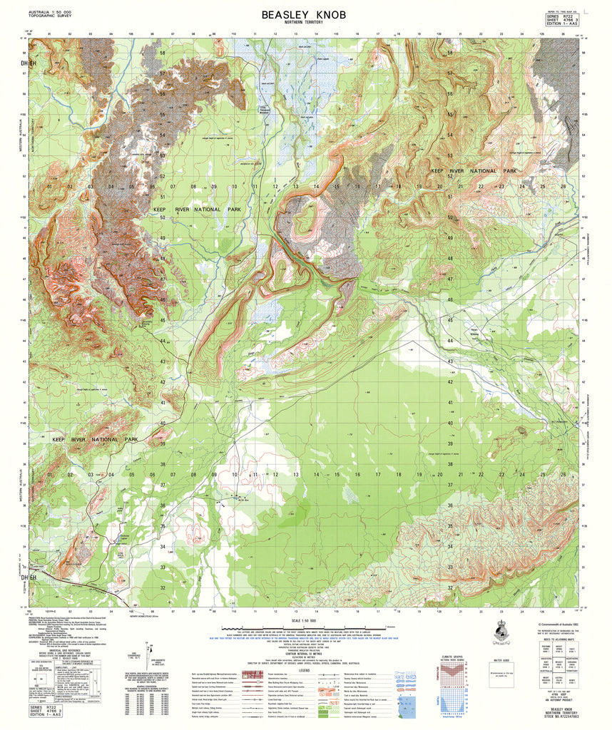 4766-3 Beasley Knob 1:50k Topographic Map | Mapworld
