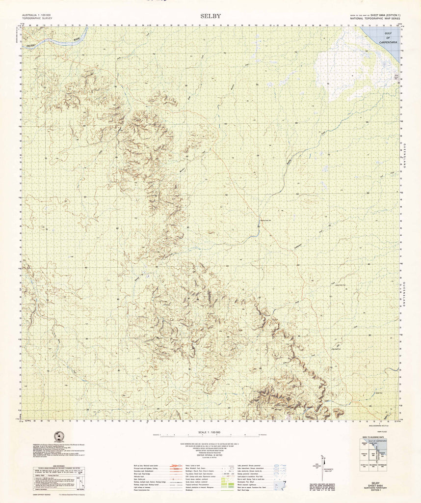 Buy 6464 Selby 1:100k Topographic Map
