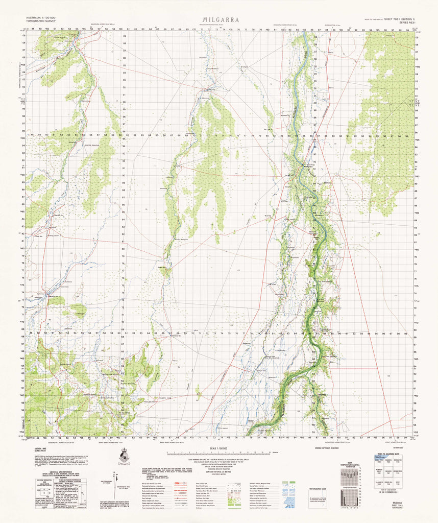 Buy 7061 Milgarra 1:100k Topographic Map