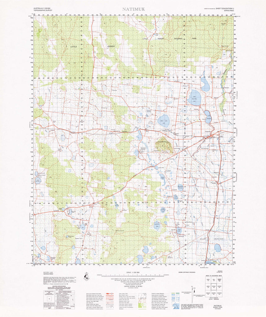 Buy 7224 Natimuk 1:100k Topographic Map
