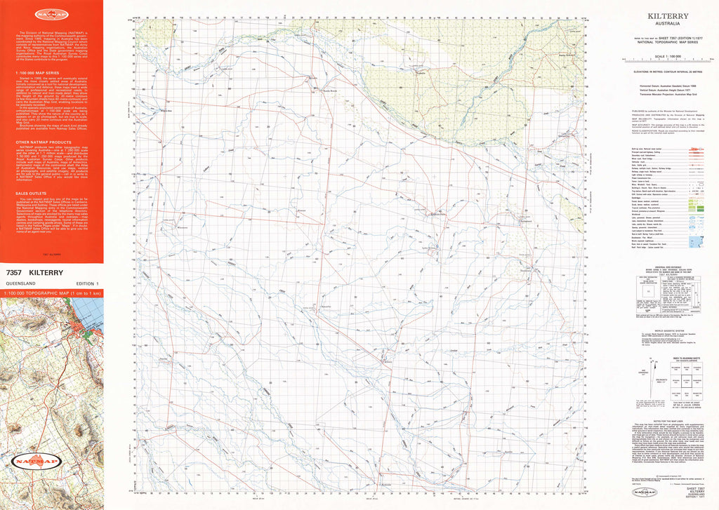 Buy 7357 Kilterry 1:100k Topographic Map