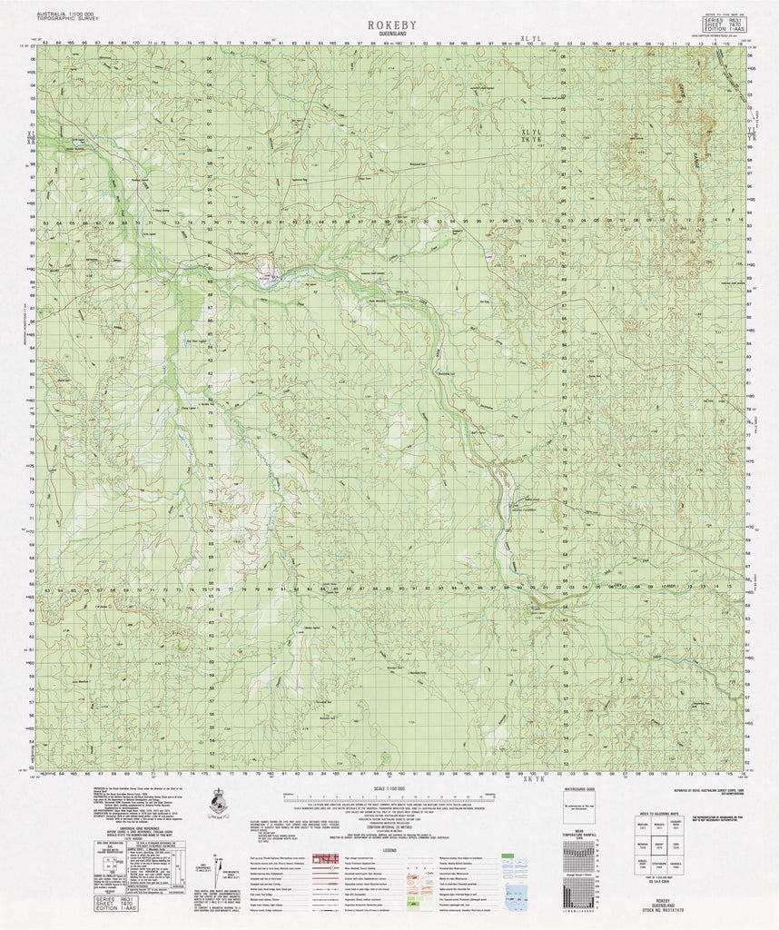 Buy 7470 Rokeby 1:100k Topographic Map