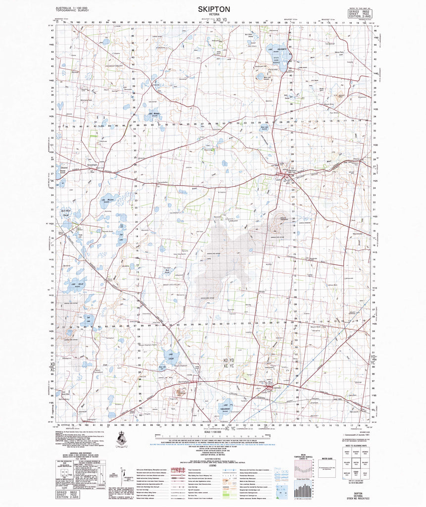 Buy 7522 Skipton 1:100k Topographic Map