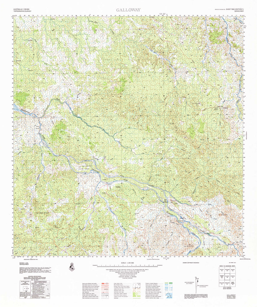 Buy 7662 Galloway 1:100k Topographic Map