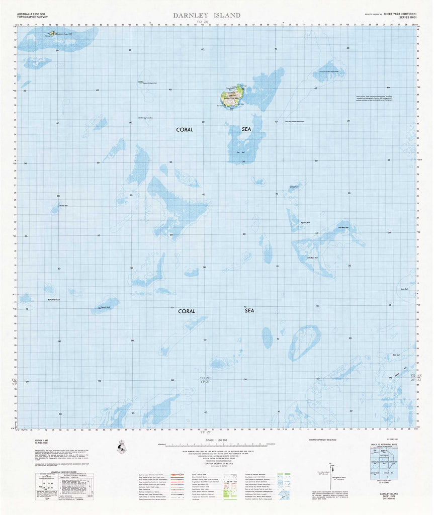 Buy 7778 Murray Islands 1:100k Topographic Map