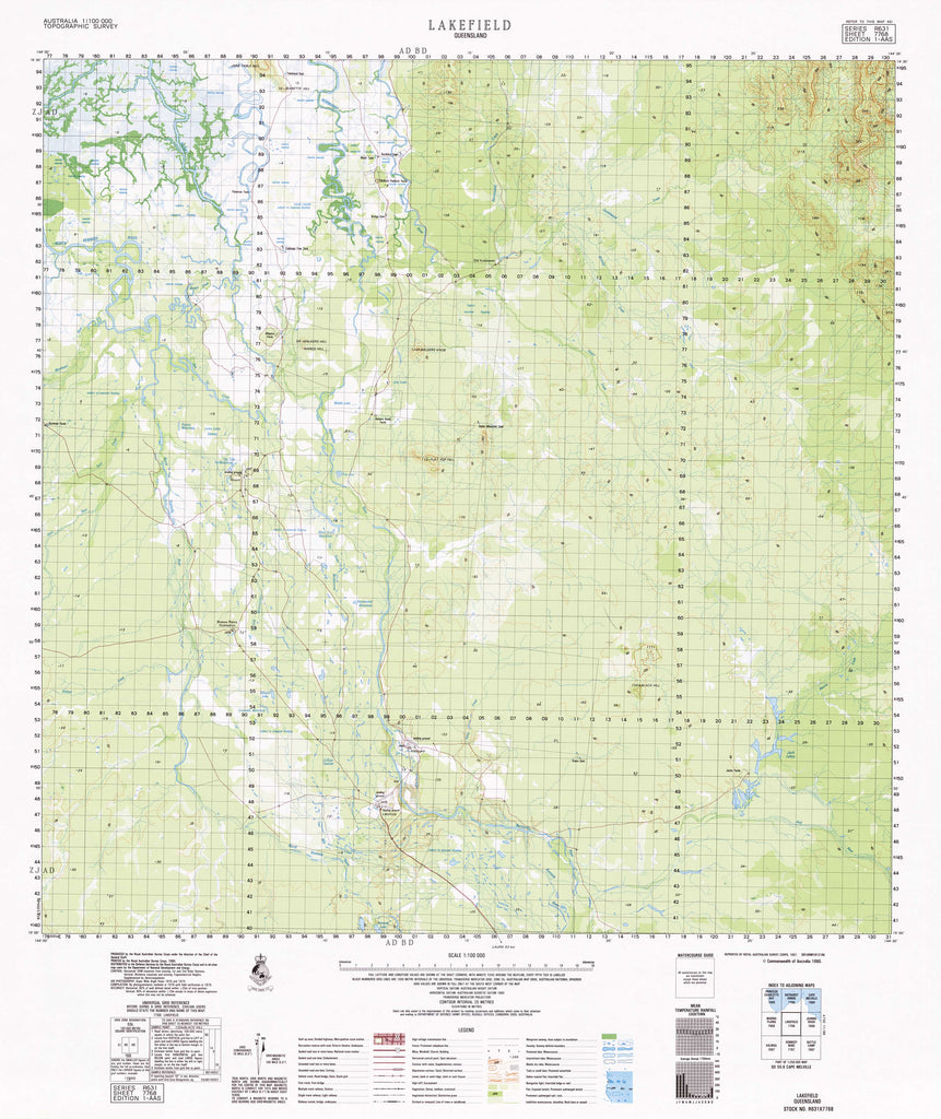 Buy 7768 Lakefield 1:100k Topographic Map