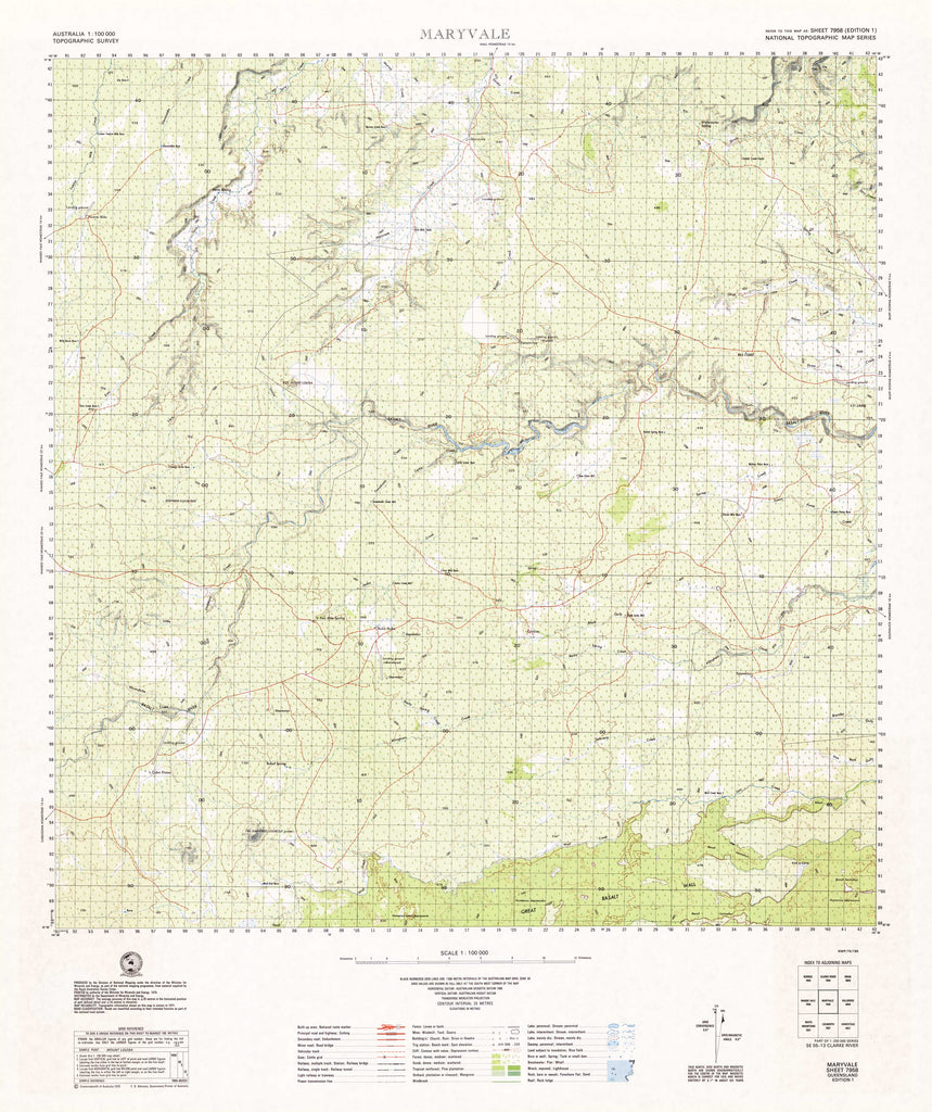 Buy 7958 Maryvale 1:100k Topographic Map