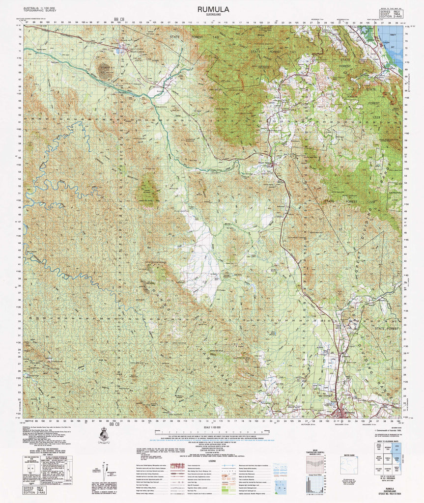 Buy 7964 Rumula 1:100k Topographic Map