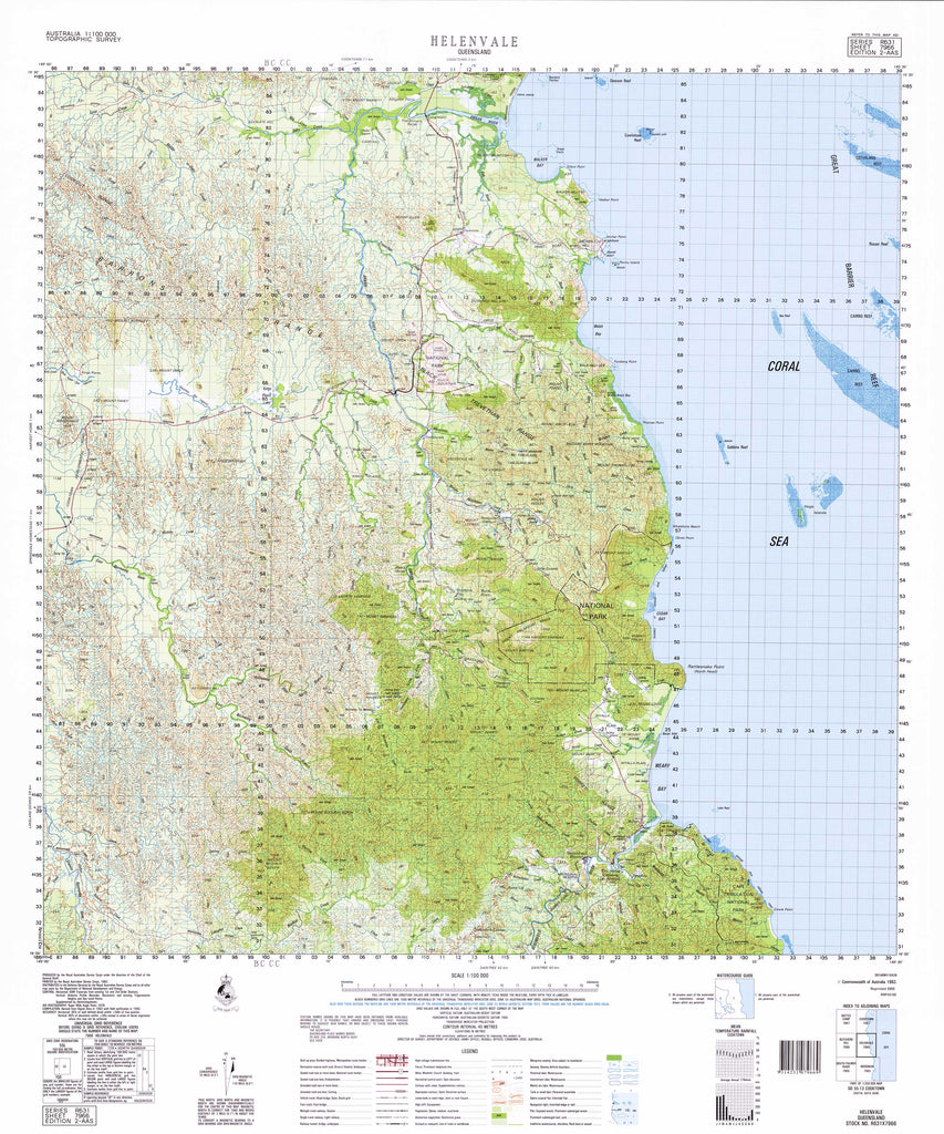 Buy 7966 Helenvale 1:100k Topographic Map
