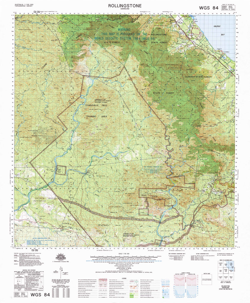 8159 Rollingstone 1:100k Topographic Map | Mapworld