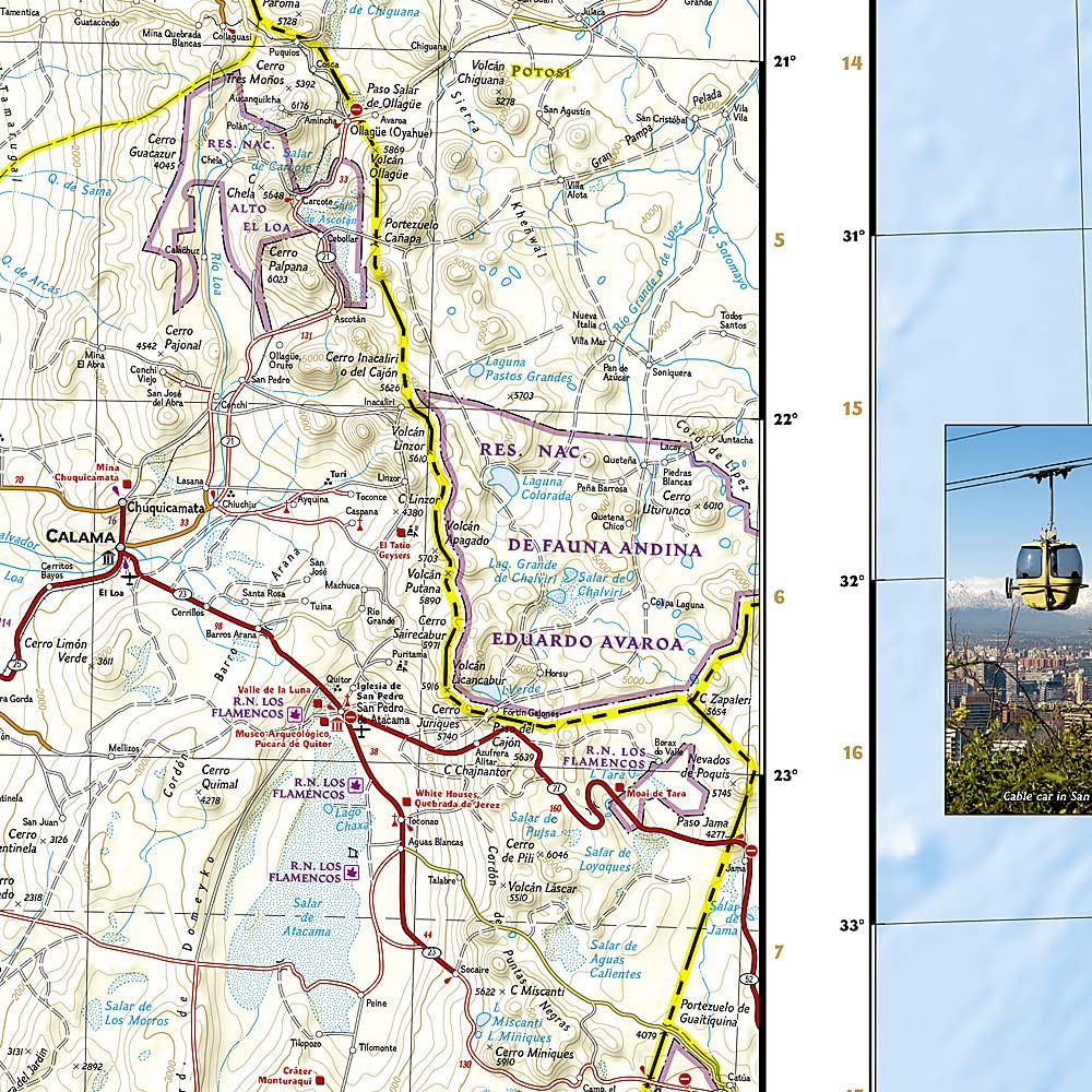 Chile Folded Map – National Geographic | Mapworld