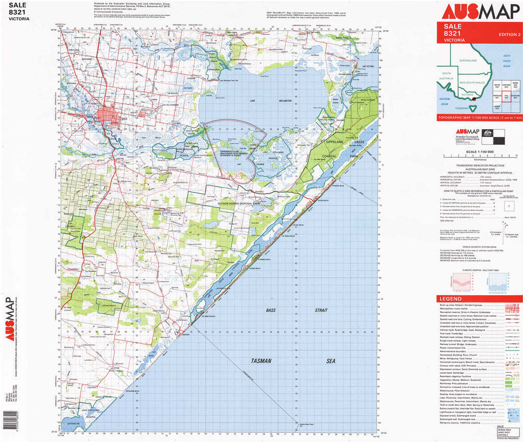Buy 8321 Sale 1:100k Topographic Map