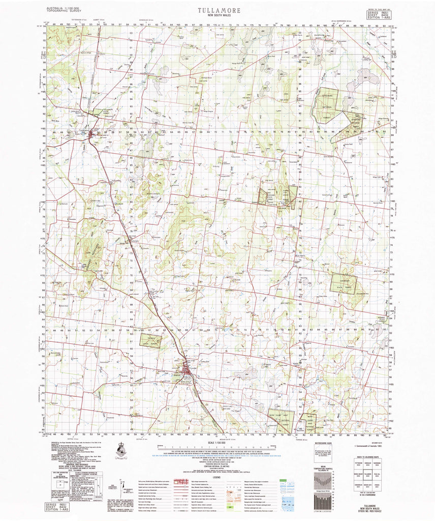 Buy 8432 Tullamore 1:100k Topographic Map