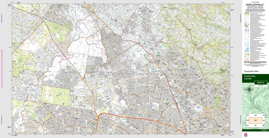 Riverstone 9030-1S Topographic Map 1:25k | Mapworld