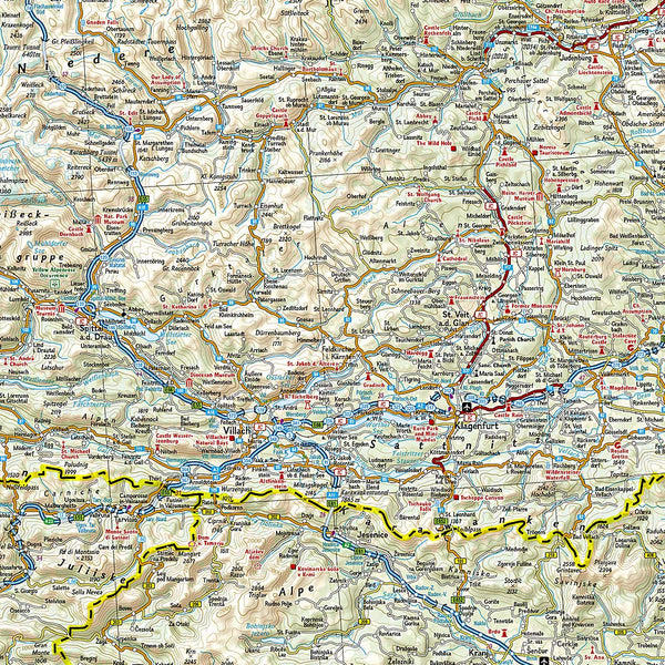 The Alps - Alpine Countries National Geographic Folded Map