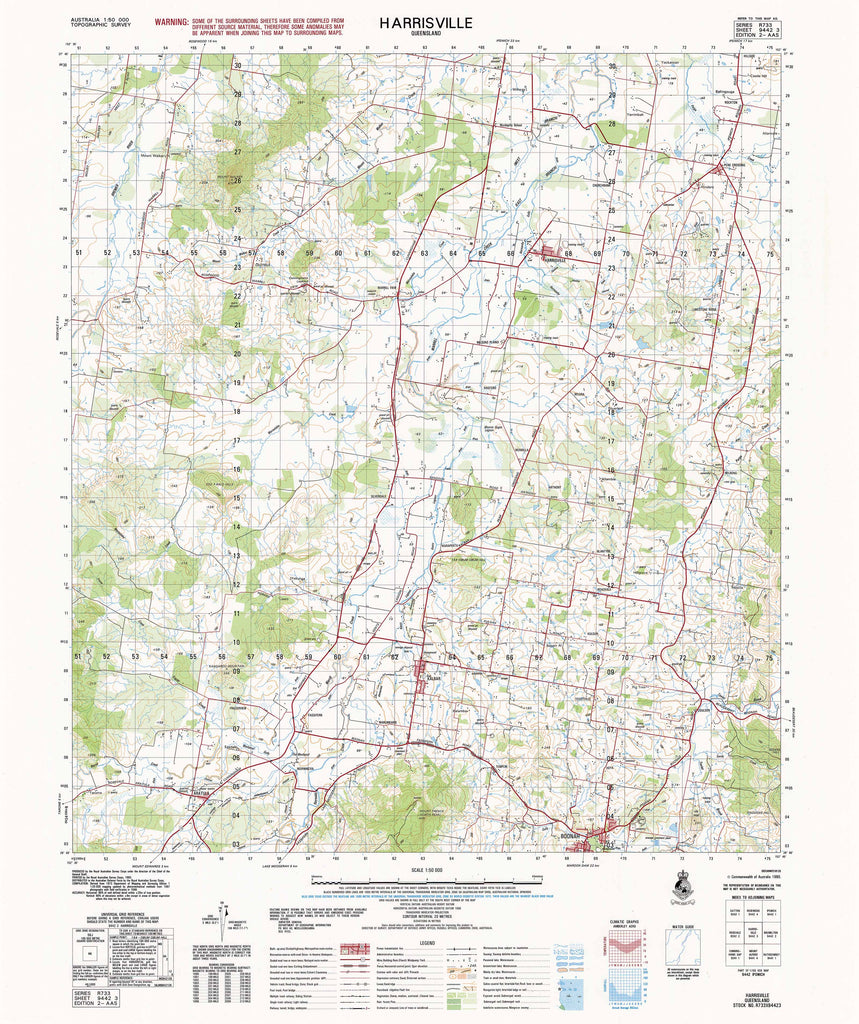 Buy 9442-3 Harrisville 1:50k Topographic Map