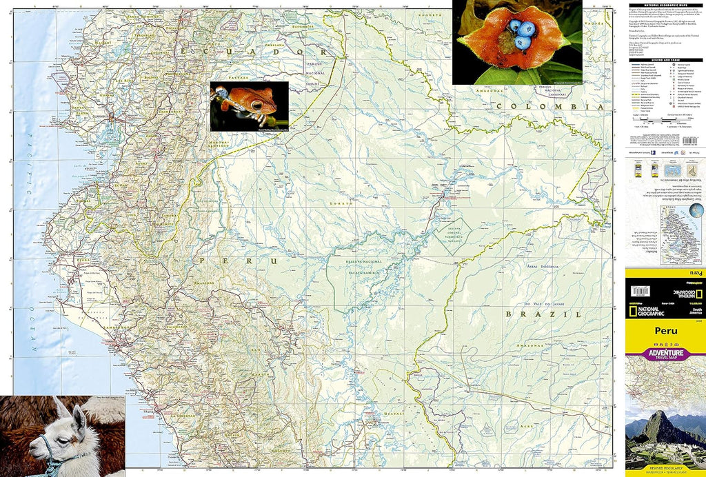 Peru National Geographic Folded Map