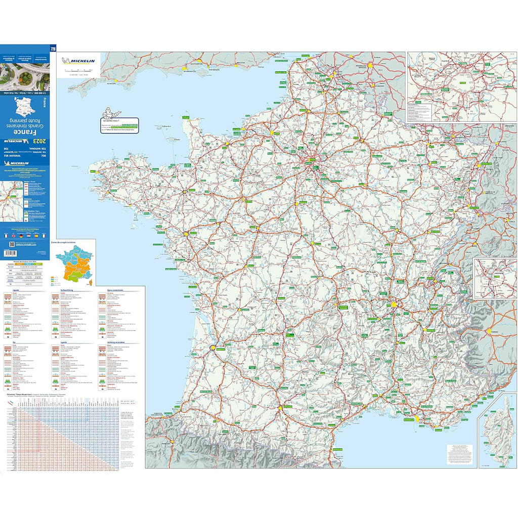 France Michelin Route Plannning Map 726