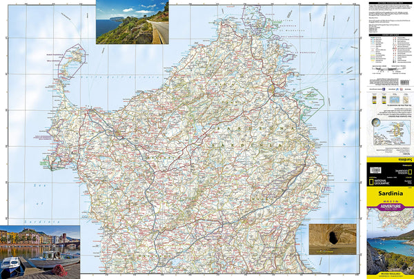 Sardinia National Geographic Adventure Map, Buy Map of Sardinia - Mapworld