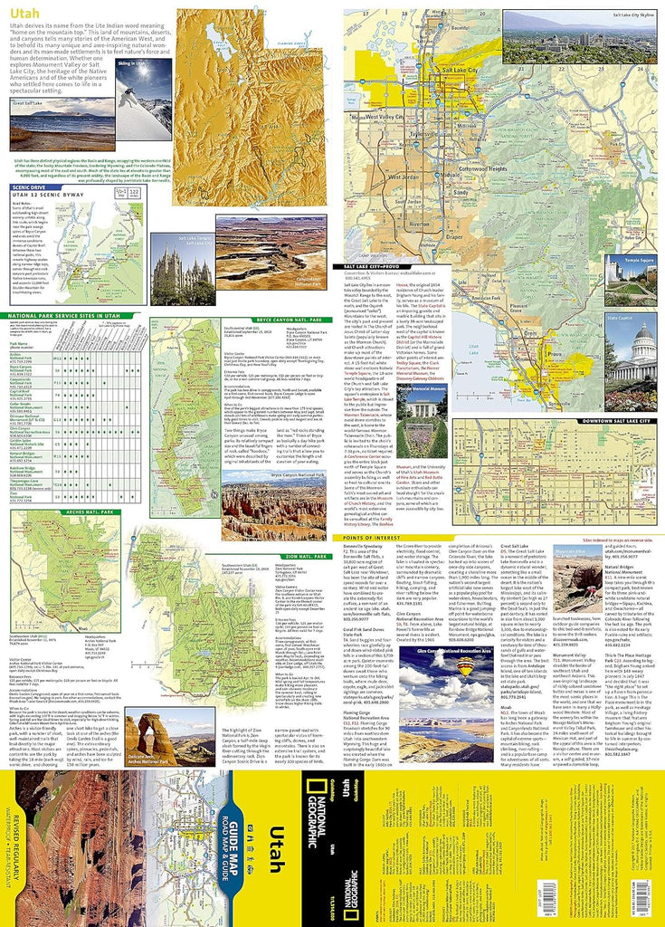 Utah National Geographic Folded Map