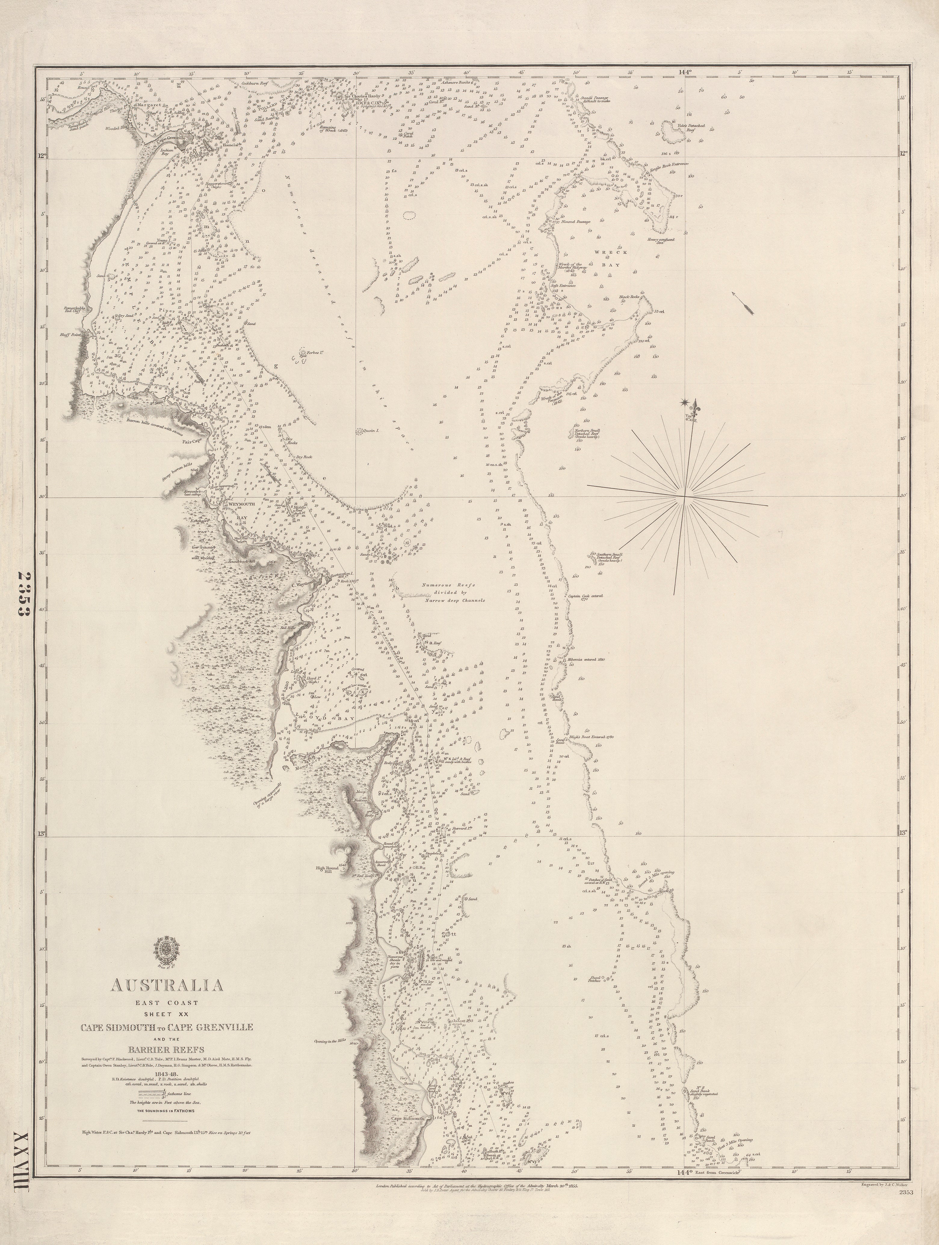 Australia — East Coast, Cape Sidmouth to Cape Grenville & the Barrier
