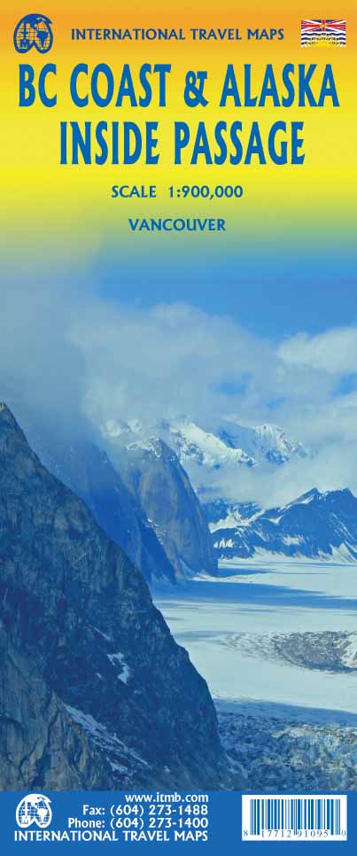 BC Coast & Alaska Inside Passage Map – ITM | Mapworld
