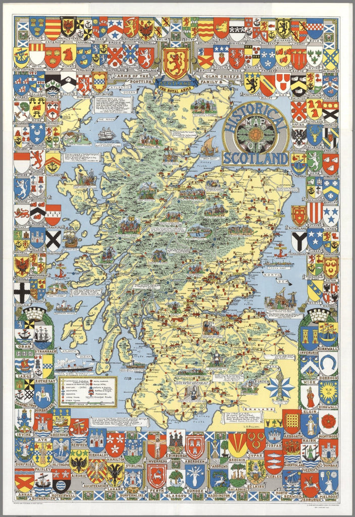 Scotland Historical Pictorial Wall Map | Mapworld