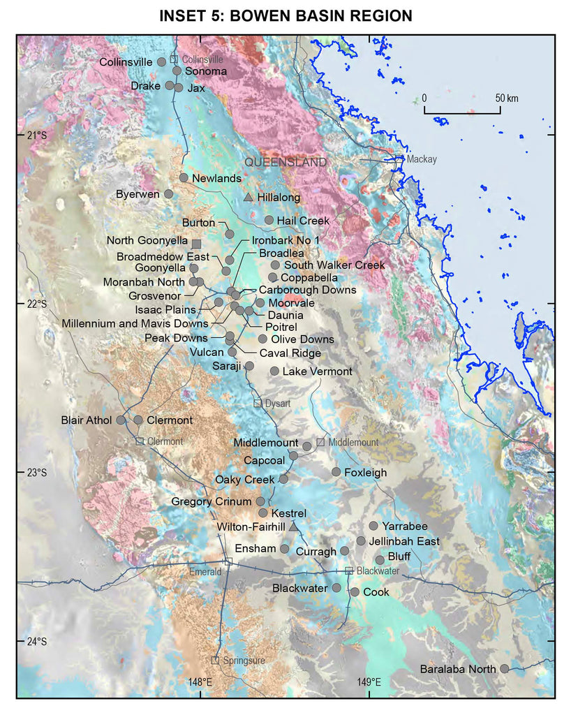 Australian Operating Mines Map 2022 | Shop Mapworld