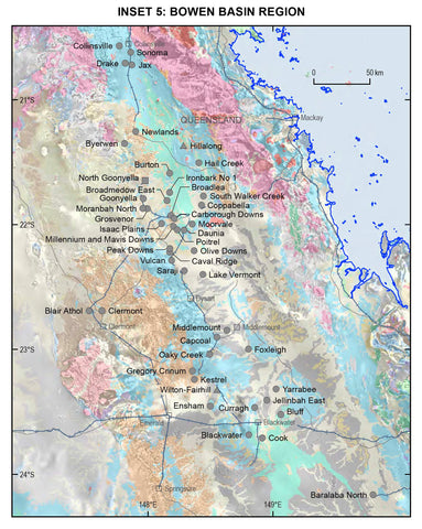 Australian Operating Mines Map 2024 | Shop Mapworld