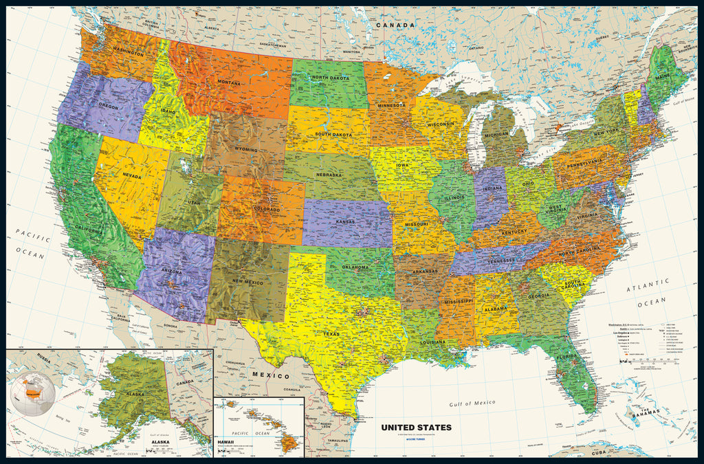Contemporary USA Wall Map | Shop Mapworld