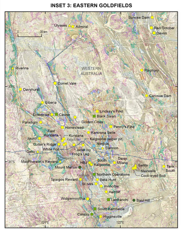 Australian Operating Mines Map 2024 | Shop Mapworld