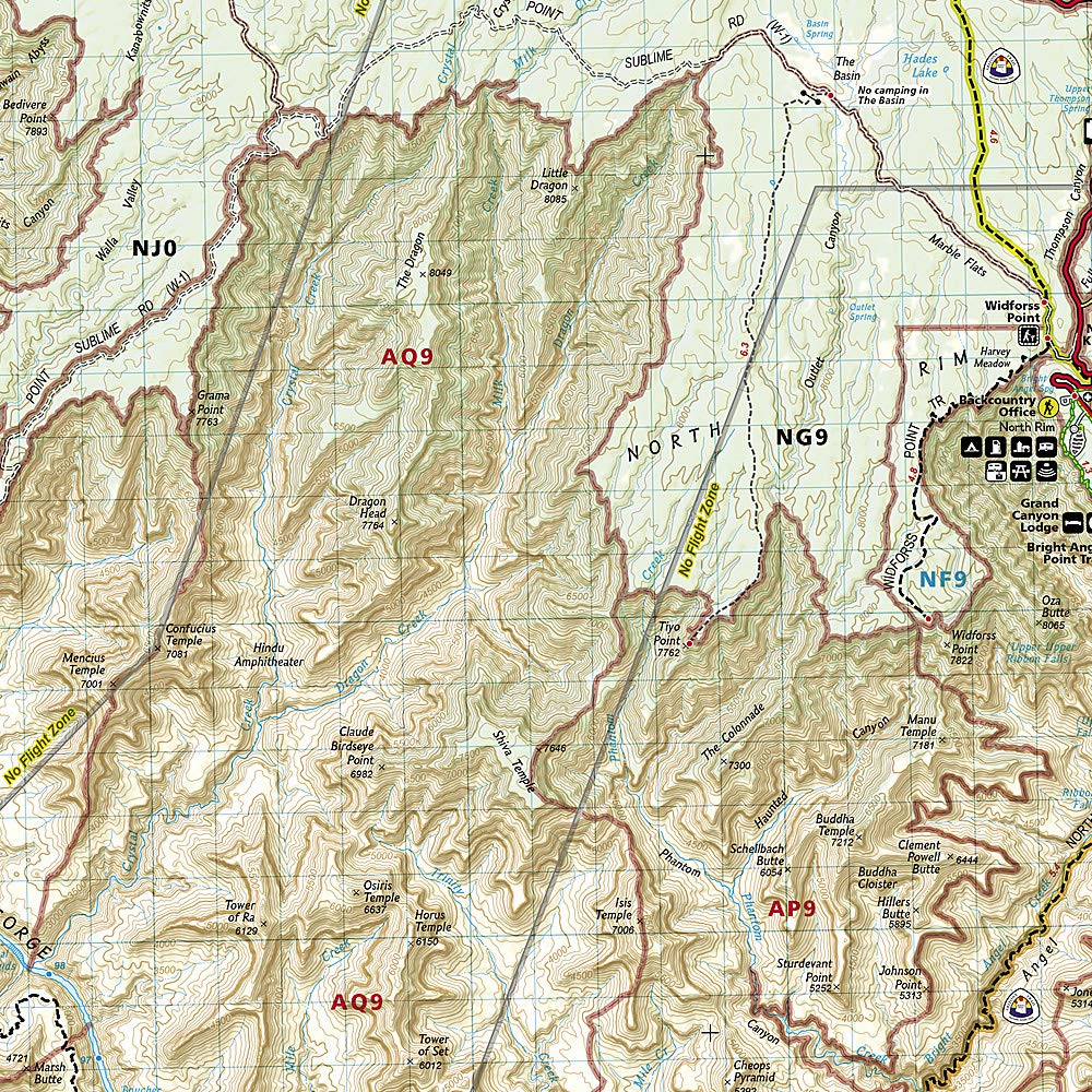 Grand Canyon East NGS Map | Mapworld