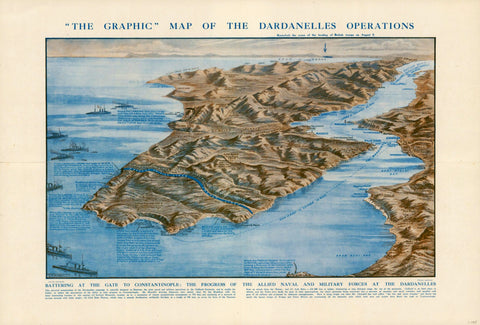 The "Graphic Map" of the Dardanelles Operation - Mapworld