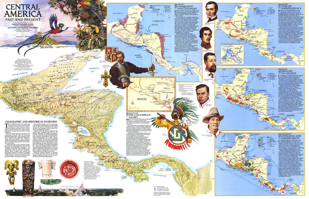 Central America Past and – National Geographic | Mapworld