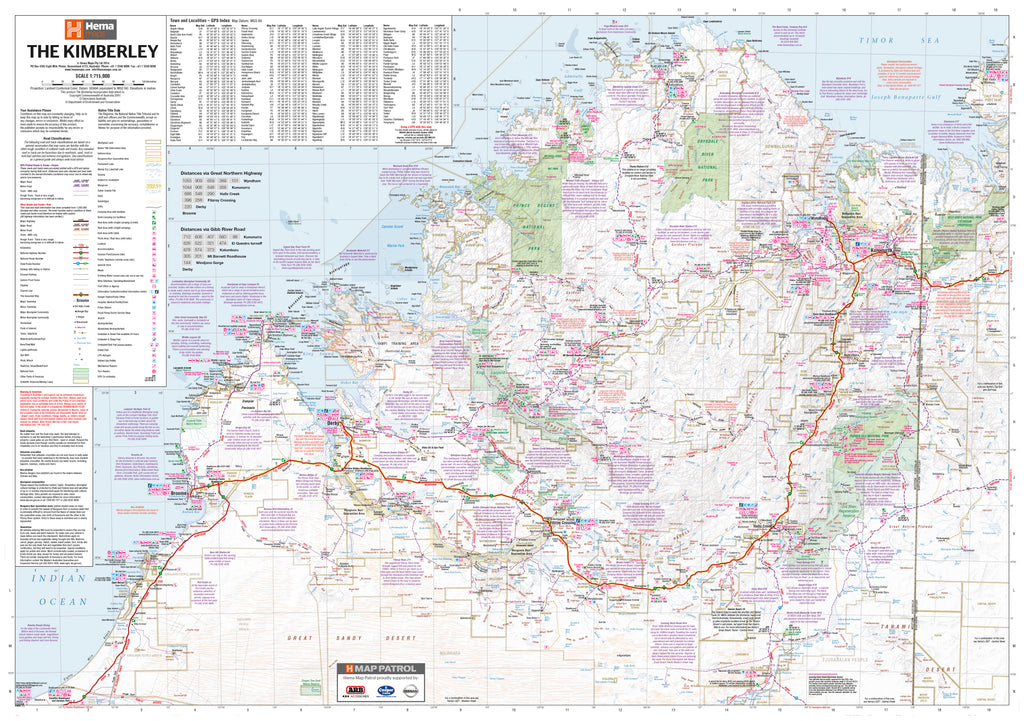 Kimberley Hema Map, Buy Map of Kimberley - Mapworld