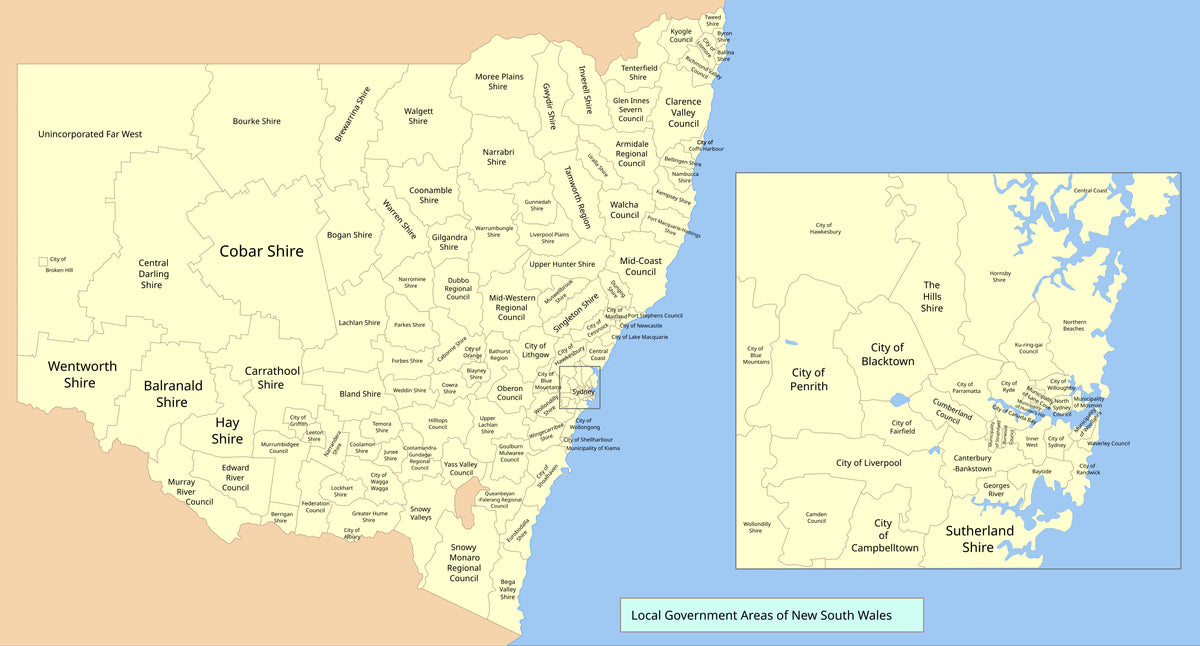 LGA & Electoral Maps Australia | Council Boundaries | Mapworld