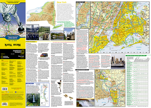 New York State Folded Map – National Geographic | Mapworld