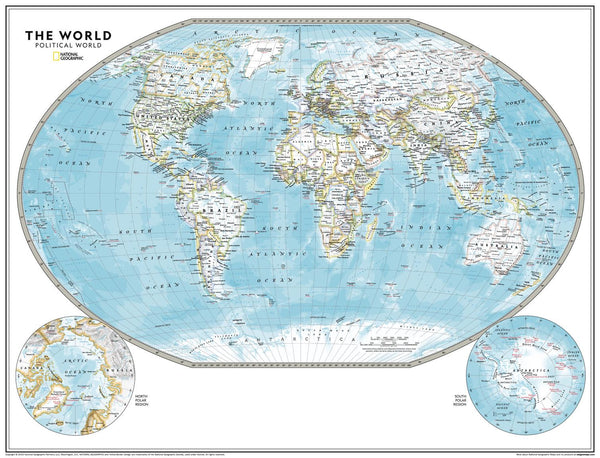Atlas of the World Political Map by National Geographic | Shop Mapworld