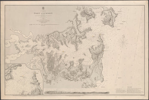 Port Jackson Historic British Admiralty Chart