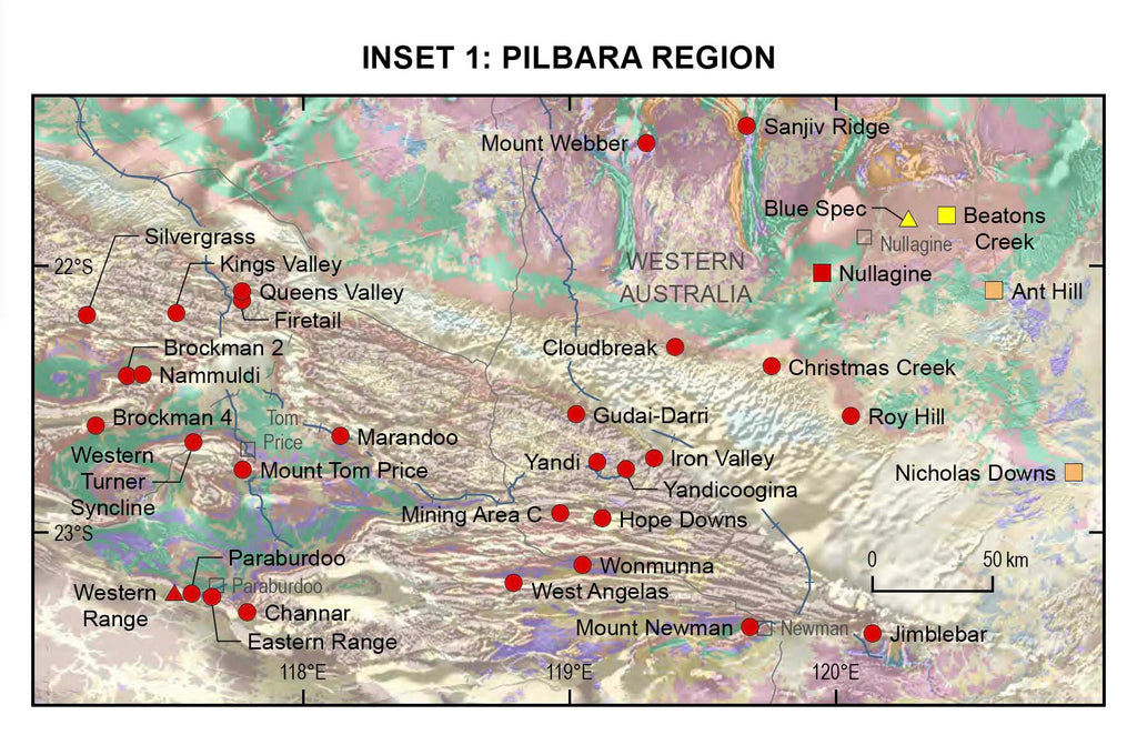 Australian Operating Mines Map 2024 | Shop Mapworld