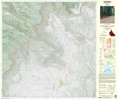 9541-31 Tyalgum QTopo 1:25,000 Topographic Map