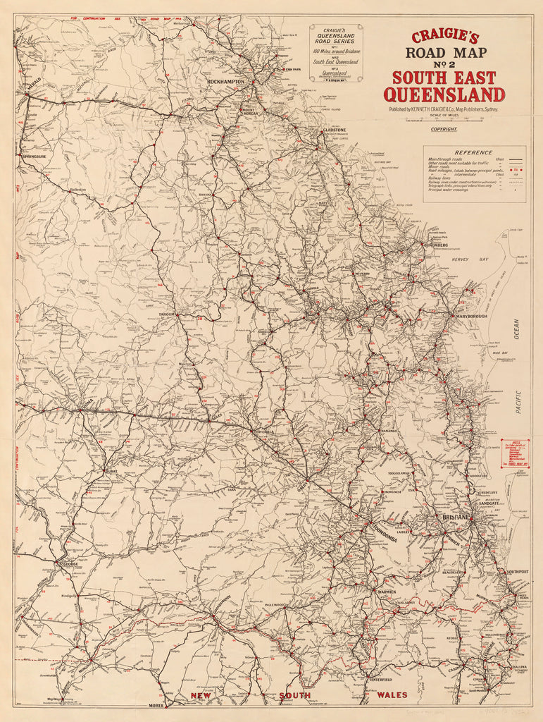 South East Queensland Craigie's Road Map No. 2 | Mapworld