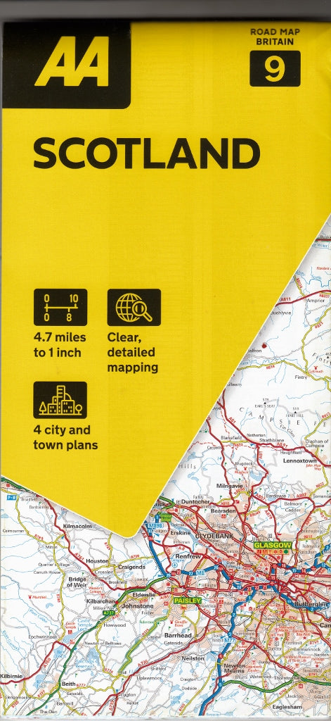 Scotland AA - Buy Map of Scotland - Mapworld