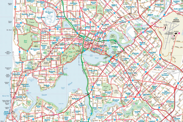 Greater Perth Hema Laminated Map, Buy Map of Perth - Mapworld
