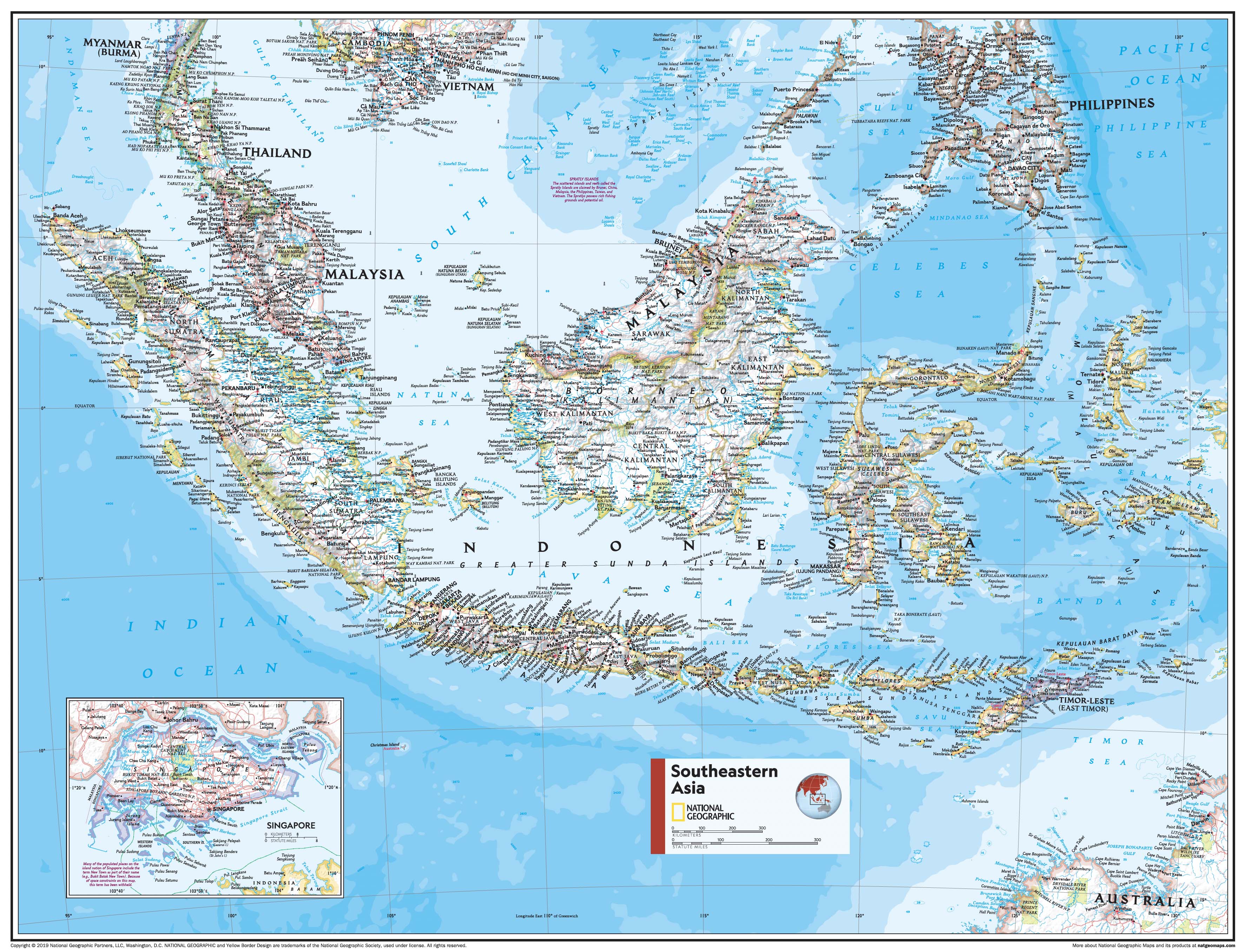South Eastern Asia Atlas of the World, 11th Edition, National Geograph