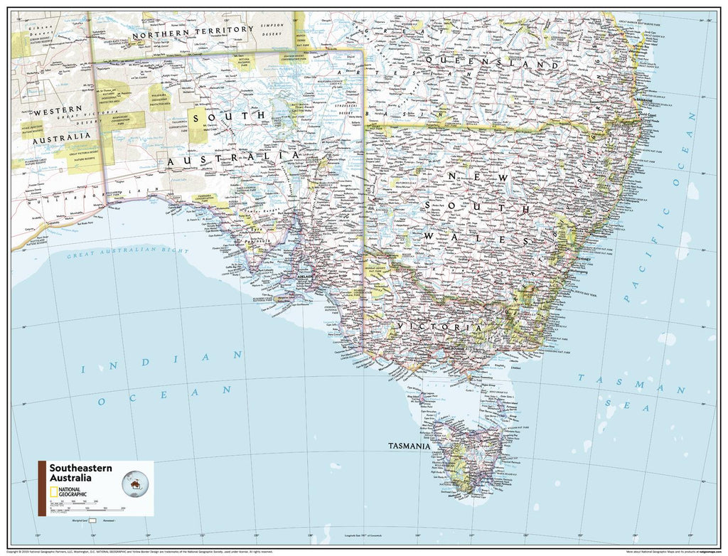 Australia National Geographic, Buy Wall Map of Australia - Mapworld