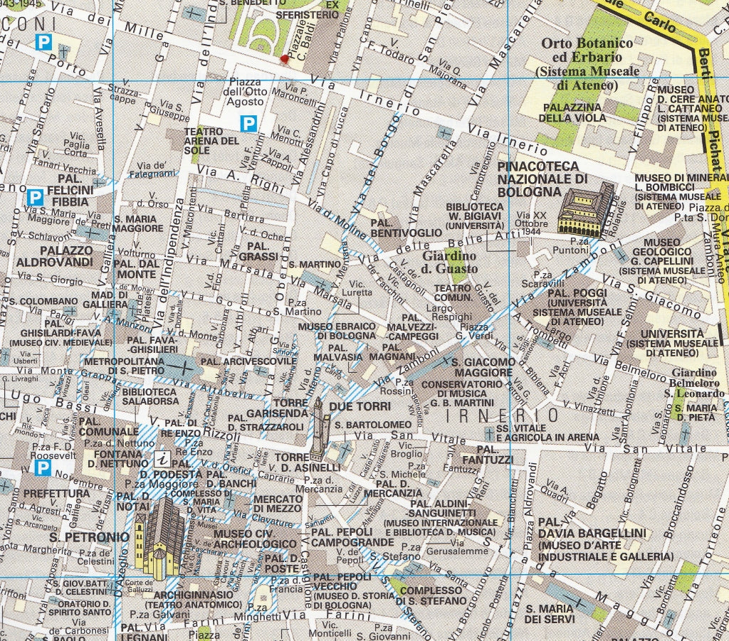 Bologna City Map TCI