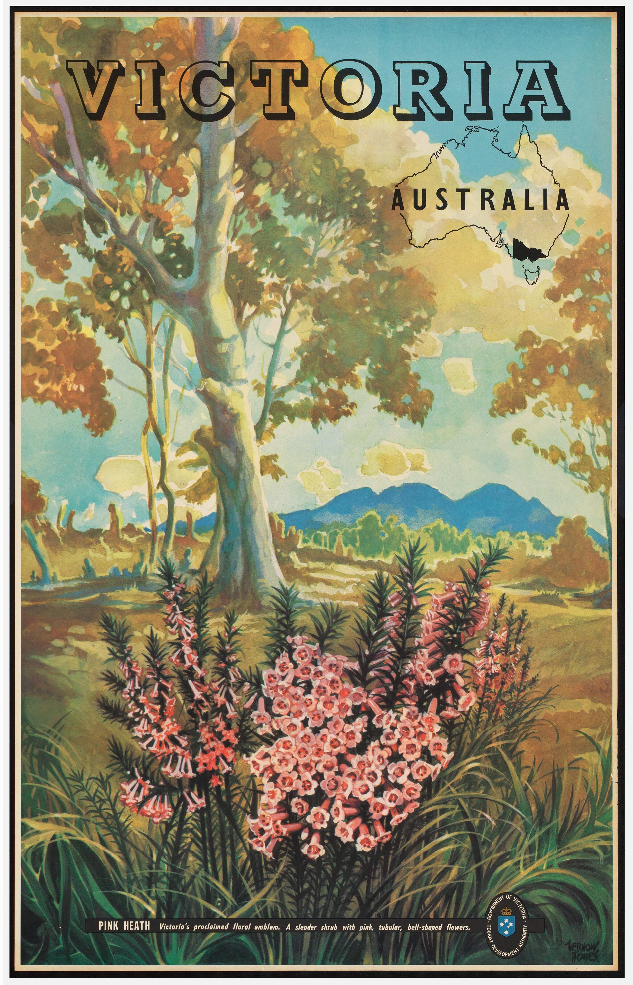 Buy TRAVEL POSTER - Victoria Vintage Poster - Mapworld